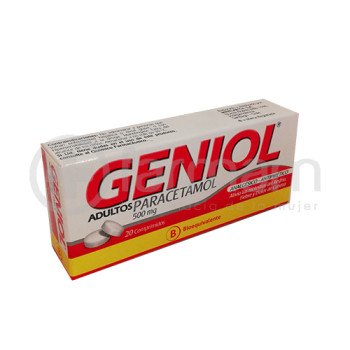 Geniol Adultos Analgesico-Antipiretico Comprimidos 500Mg.20 - Farmam.cl